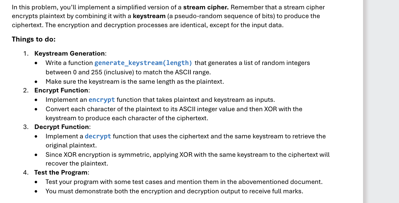Solved In this problem, you'll implement a simplified | Chegg.com