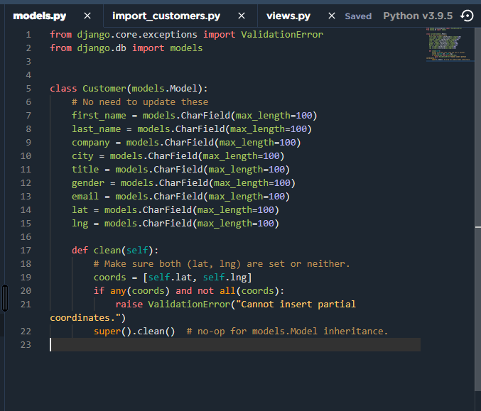 Solved ****PYTHON DJANGO**** Description Context Suppose | Chegg.com
