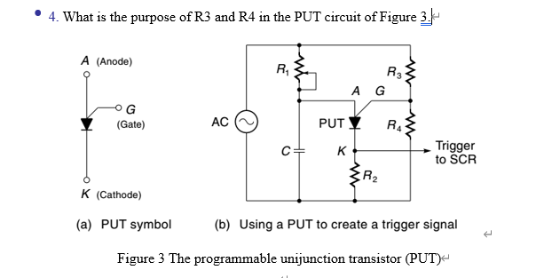 Solved 4. What is the purpose of R3 and R4 in the PUT | Chegg.com