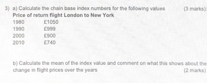 Solved (3 marks) 3) a) Calculate the chain base index | Chegg.com