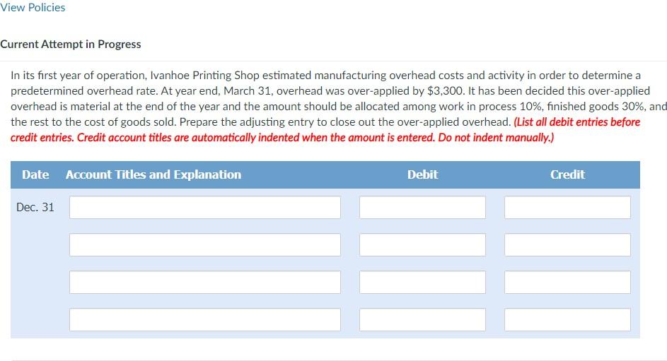 Solved In its first year operation, Ivanhoe | Chegg.com