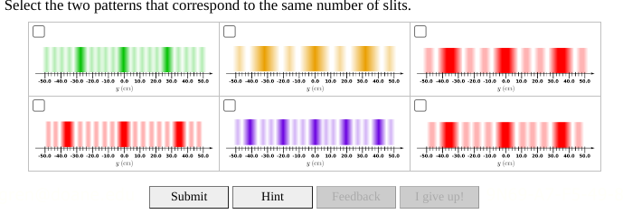 Solved A student performs a multiple-slit interference | Chegg.com