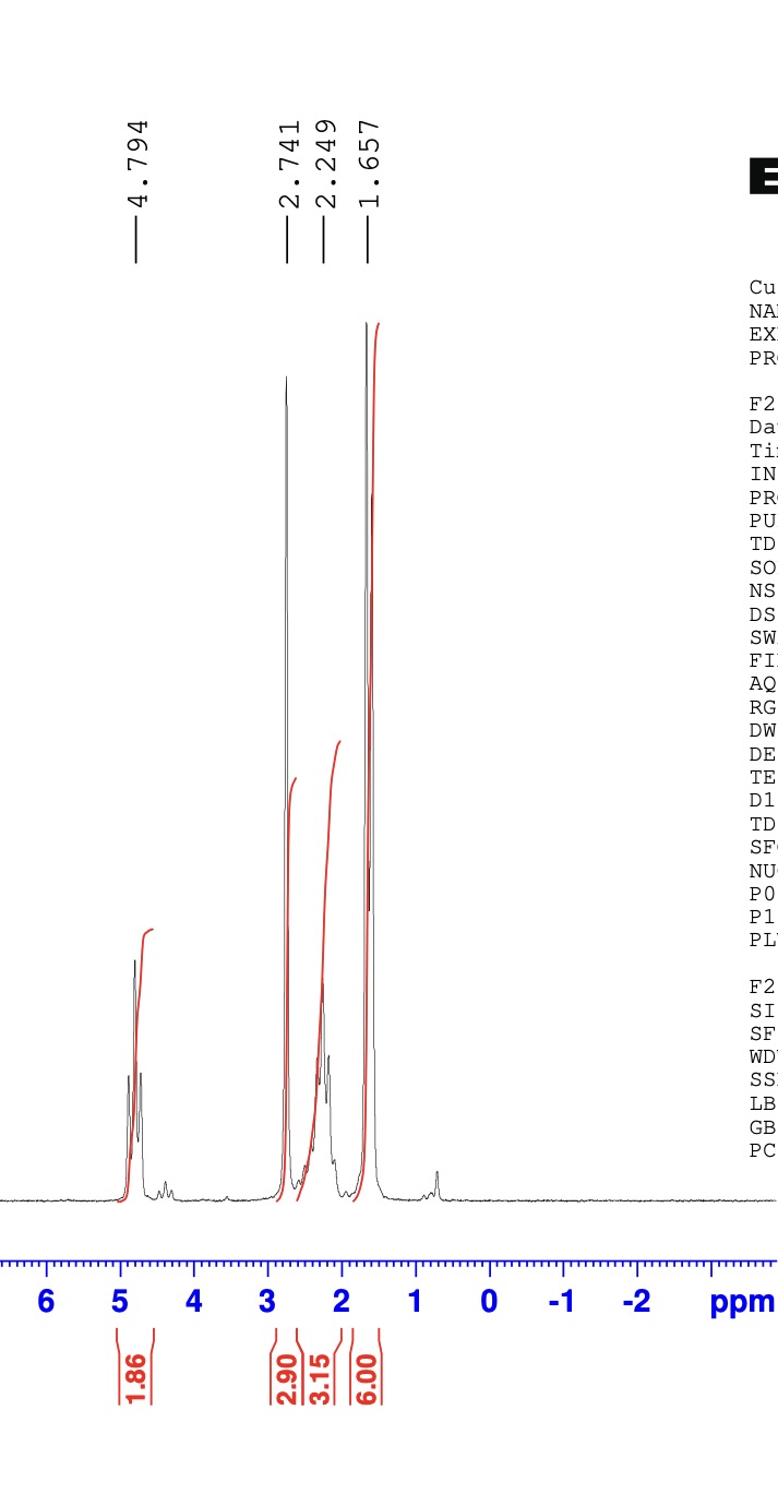 Report the NMR data in this format (example): | Chegg.com