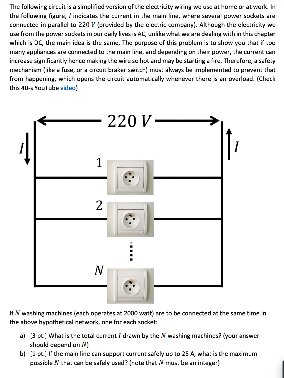 Solved The following circuit is a simplified version of the | Chegg.com
