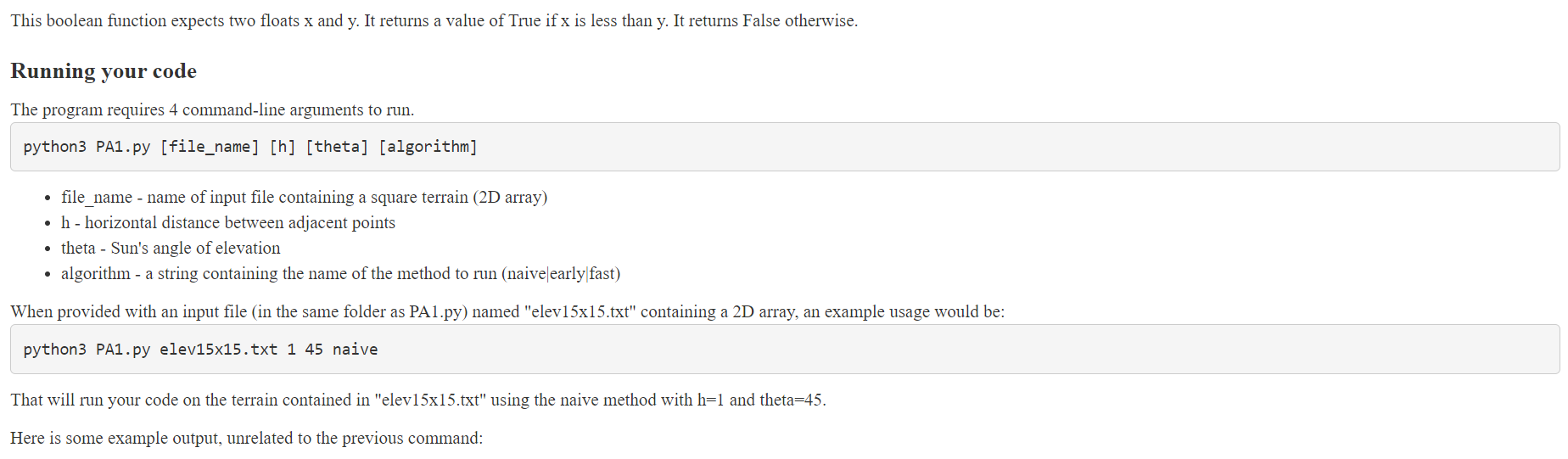 Solved The objective of PA1 is to implement three different | Chegg.com