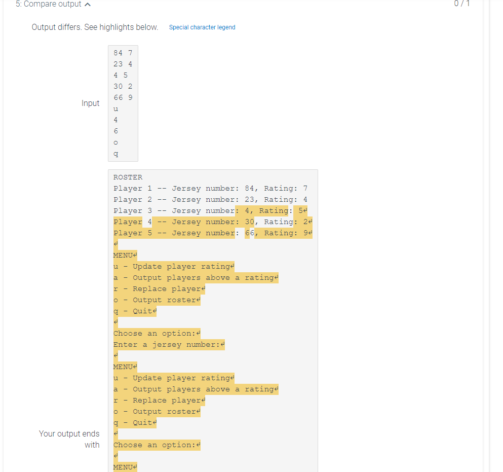 Solved 5.29 LAB*: Program: Soccer team roster This program | Chegg.com