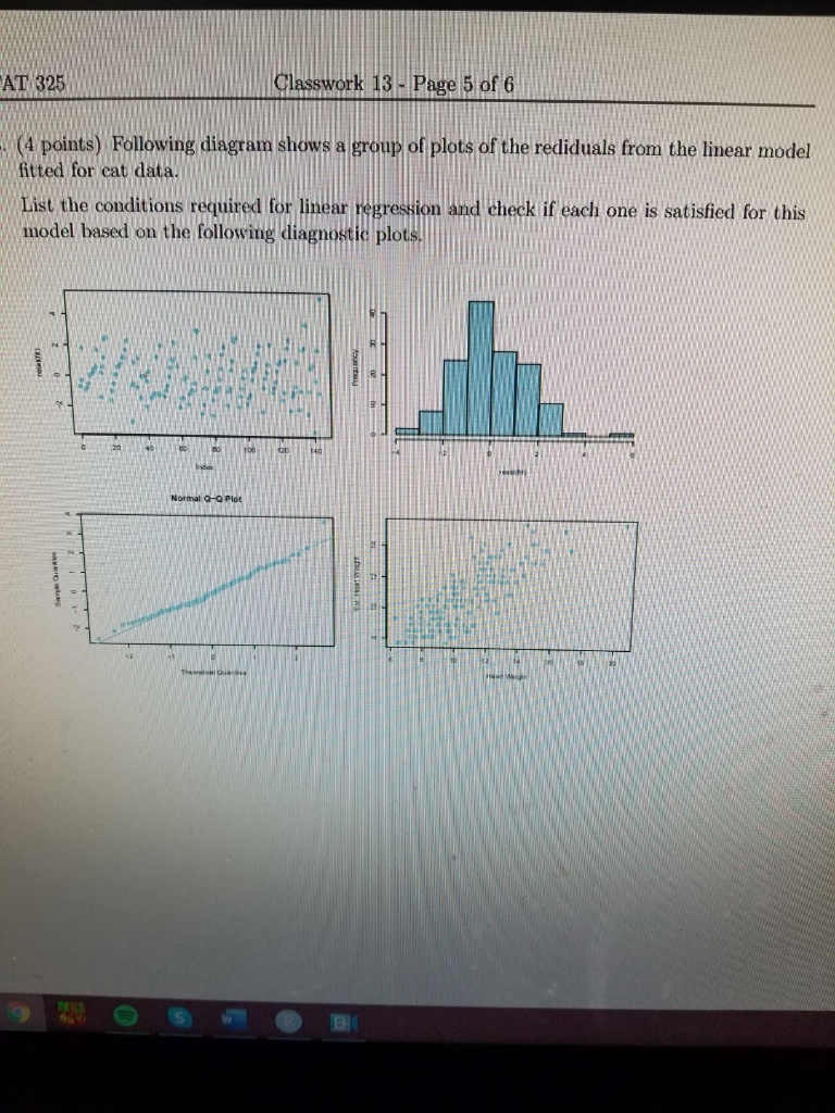 Solved AT 325 Classwork 13 - Page 5 of 6 (4 points) | Chegg.com