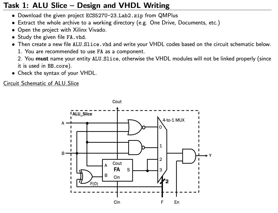 Solved Restriction: only the following VHDL package(s) and | Chegg.com