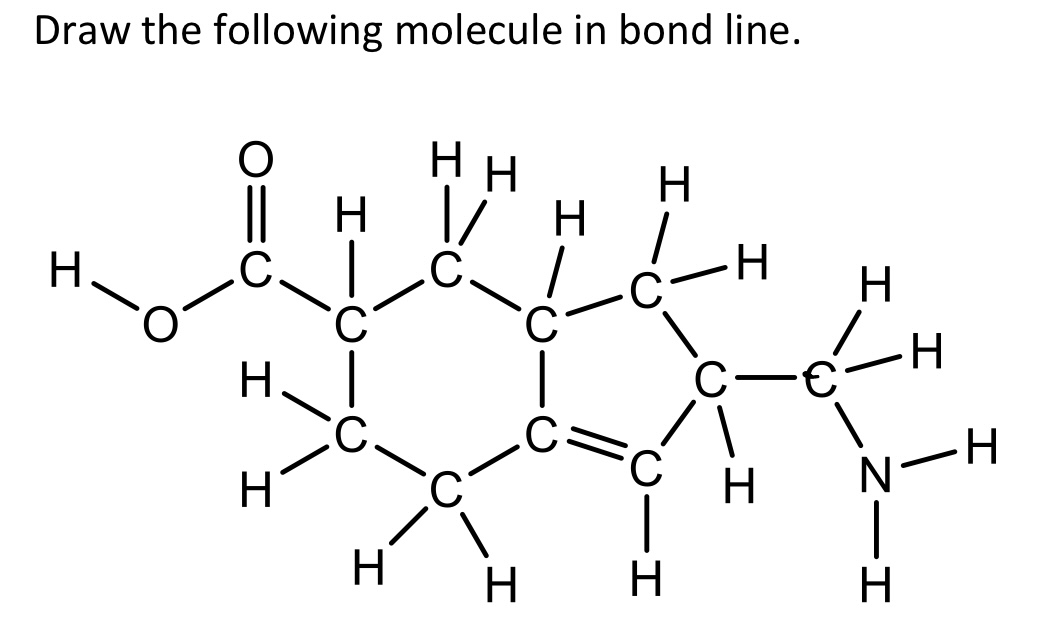 Solved Draw the following molecule in bond line. | Chegg.com