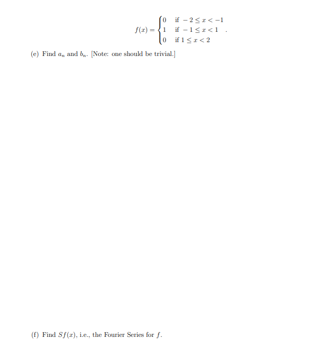 Solved Fourier Series for a 2L-periodic function f(x). | Chegg.com
