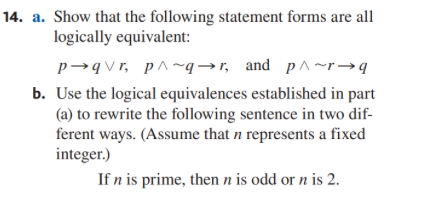 4. a. Show that the following statement forms are all | Chegg.com