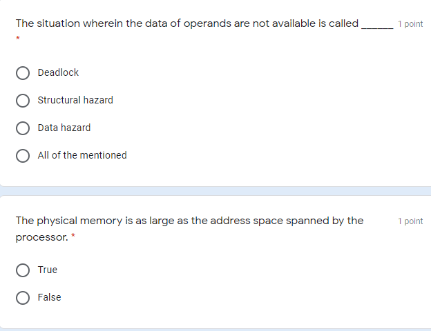 Solved The situation wherein the data of operands are not | Chegg.com