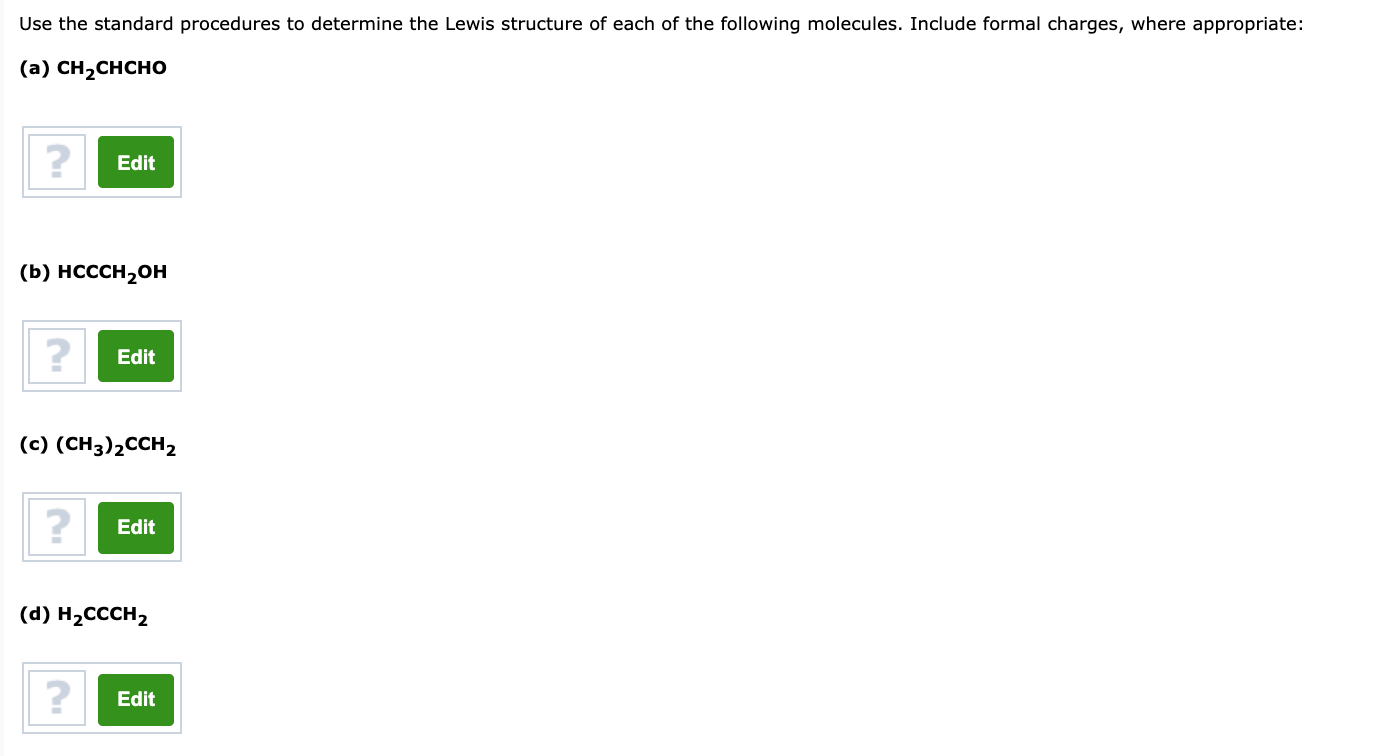 Solved Use the standard procedures to determine the Lewis | Chegg.com