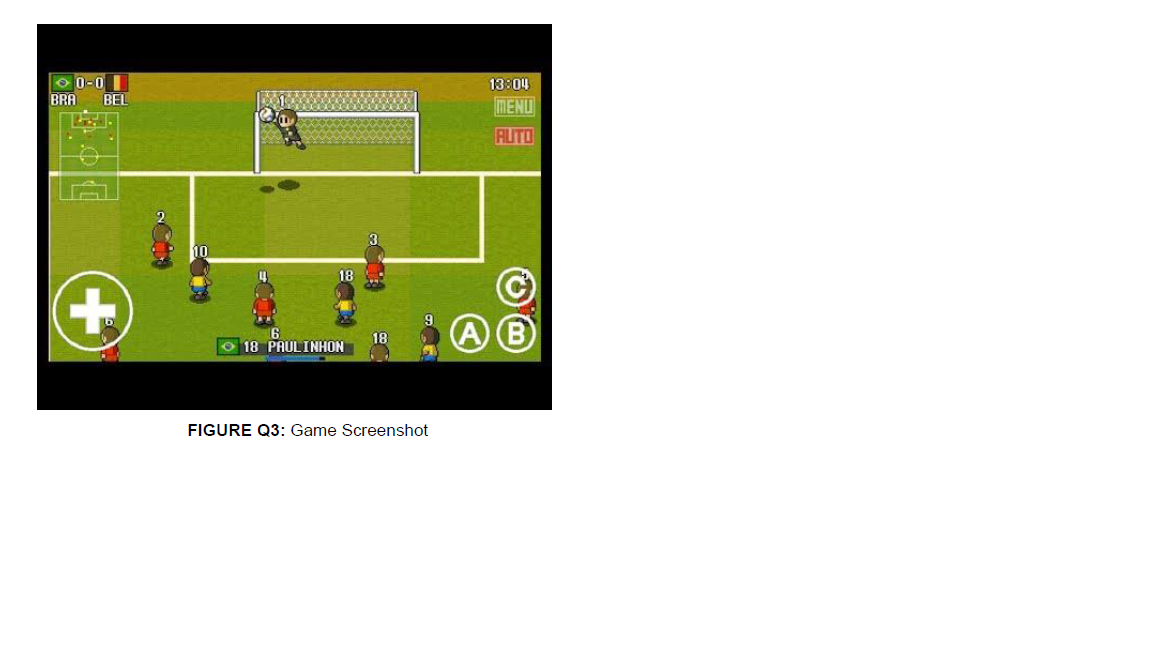 Consider the screenshot of a football game in FIGURE | Chegg.com