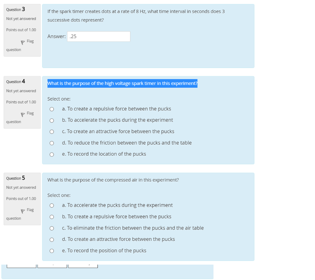 Solved Question 3 If the spark timer creates dots at a rate | Chegg.com