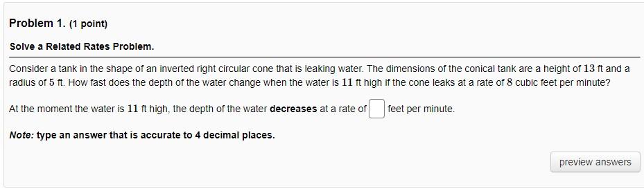 Solved Consider a tank in the shape of an inverted right | Chegg.com