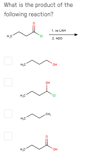 Solved What is the product of the following reaction? | Chegg.com