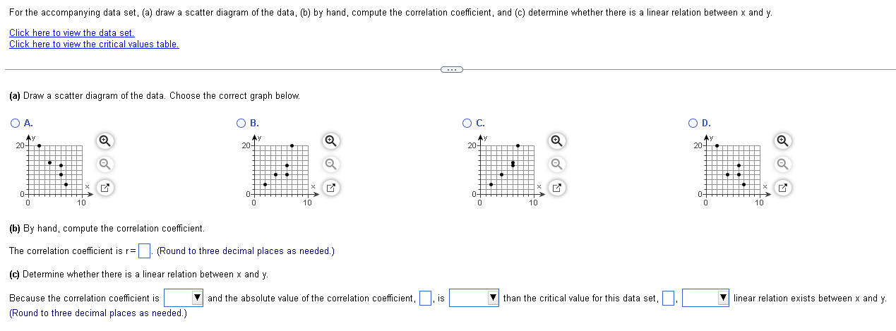 Solved Click here to view the data set. Click here to view | Chegg.com