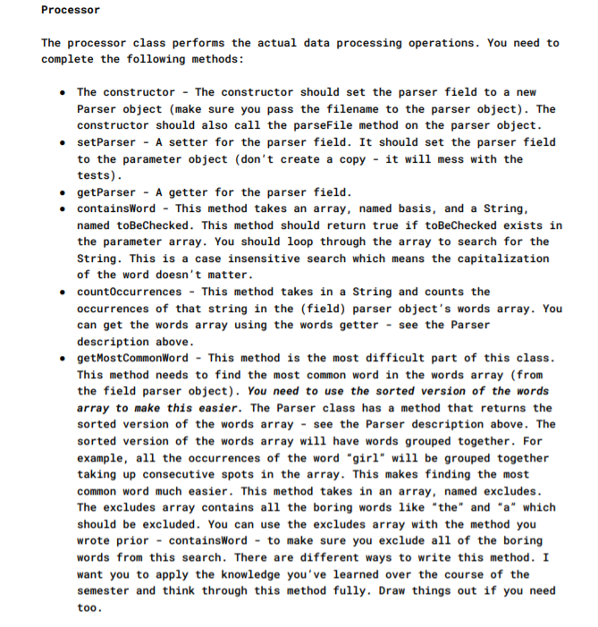 Solved This Is The Code I Have So Far For This Class Chegg