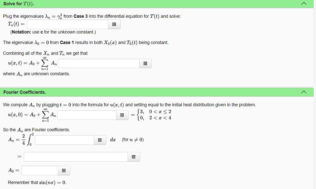Solved ut=6uxx,0 | Chegg.com