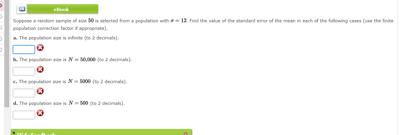 Solved eBook Suppose a random sample of size 50 is selected | Chegg.com