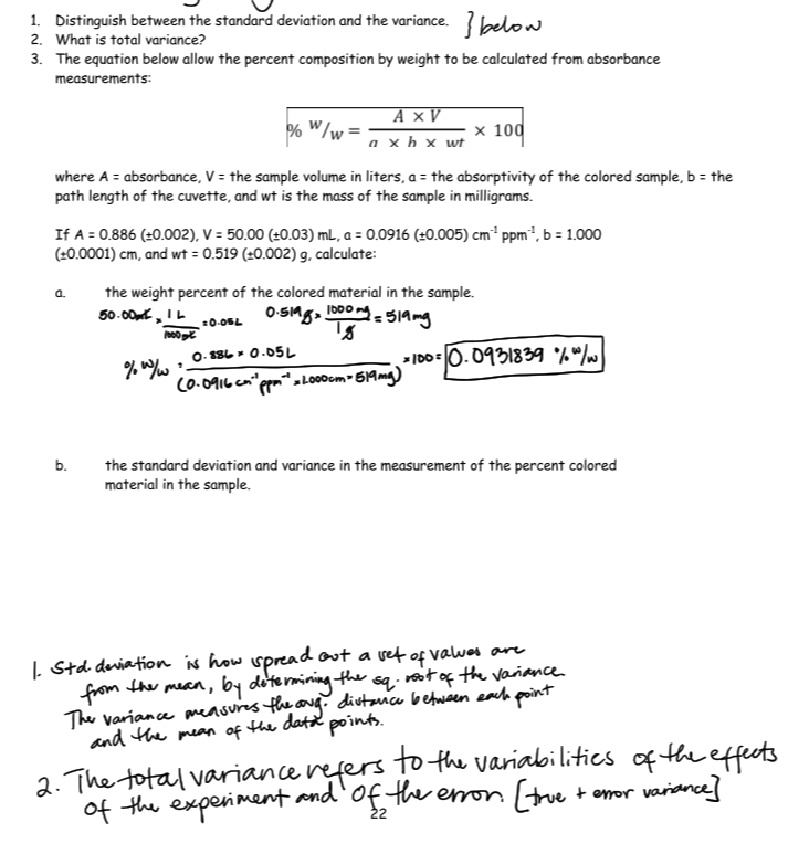 Solved I need help with 3b and the answers I've written for | Chegg.com