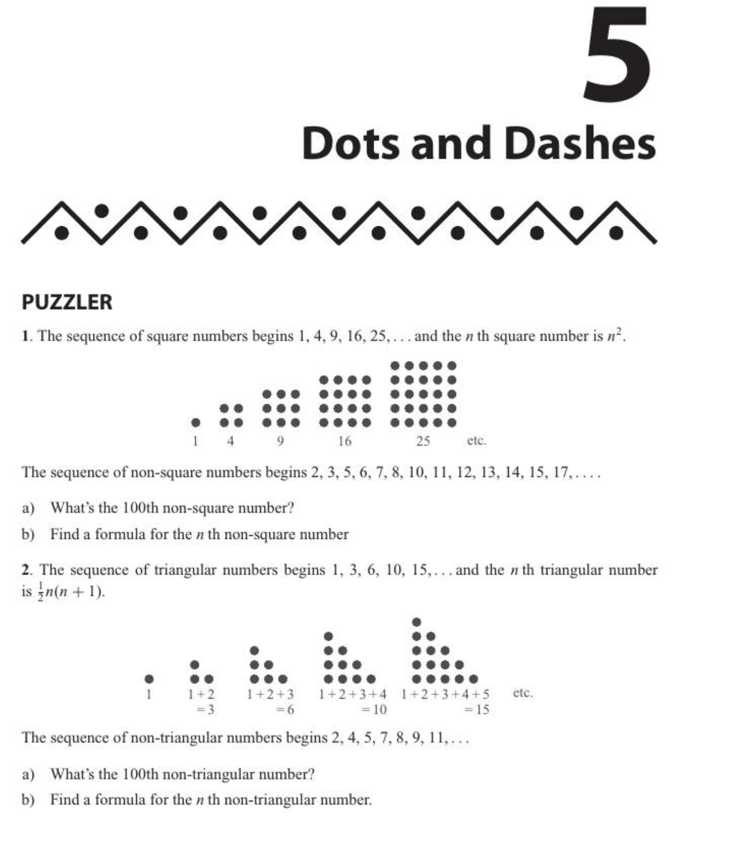 Solved 1. The sequence of square numbers begins | Chegg.com
