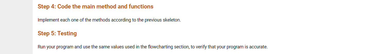 Solved Step 3: Main Miethod Implement the main method by | Chegg.com