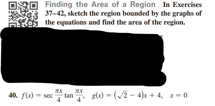 Finding the Area of a Region In Exercises 37−42, | Chegg.com