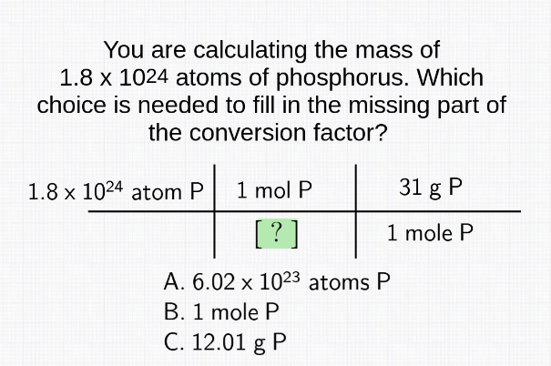 Solved You are calculating the mass of 1.8×1024 atoms of | Chegg.com