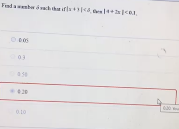 Solved Find a number δ such that if ∣x+3∣