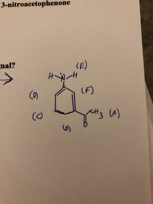 Solved 3-nitroacetophenone nal? (E 3 | Chegg.com