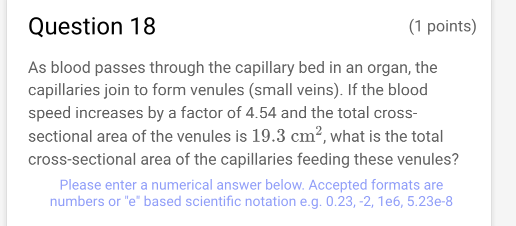 Solved As blood passes through the capillary bed in an | Chegg.com