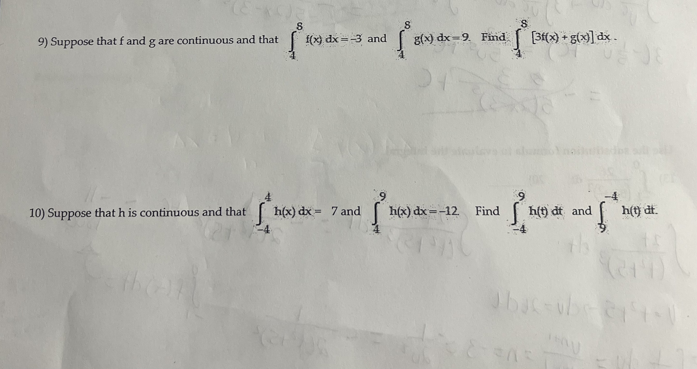 Solved 7) Suppose that ∫35f(x)dx=−2. Find ∫66f(x)dx and | Chegg.com
