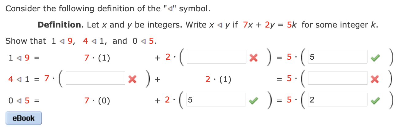 Solved Consider the following definition of the " " | Chegg.com