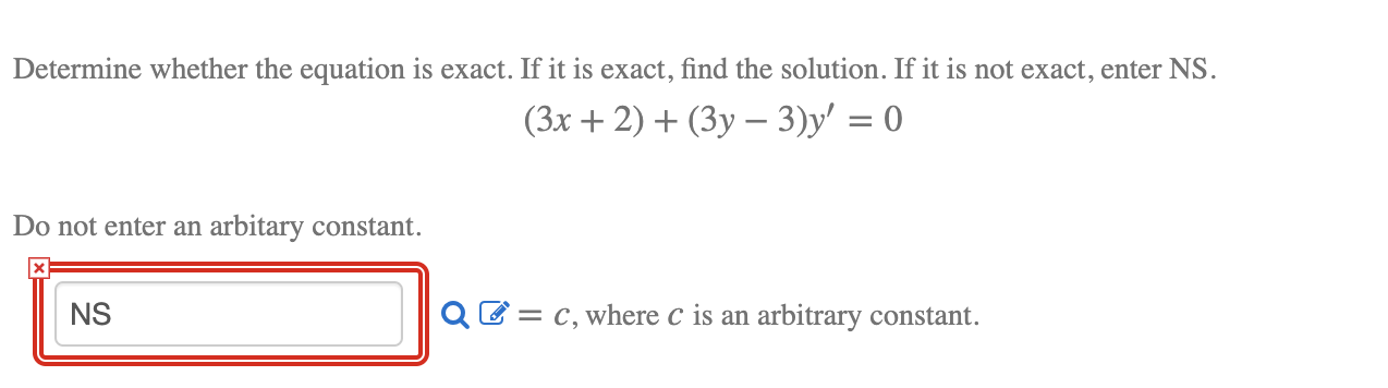 Solved Determine whether the equation is exact. If it is | Chegg.com