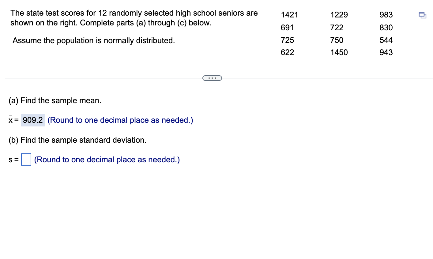 Solved (c) Construct a 95% confidence interval for the | Chegg.com