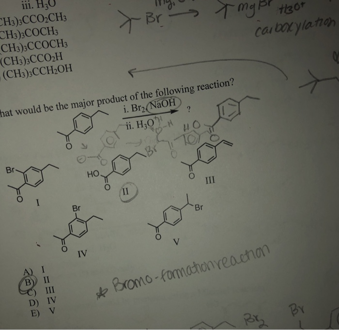 Solved iii. H30 CH3)3COCH3 CH3)3CCOCH3 (CH3)3CCO2H | Chegg.com