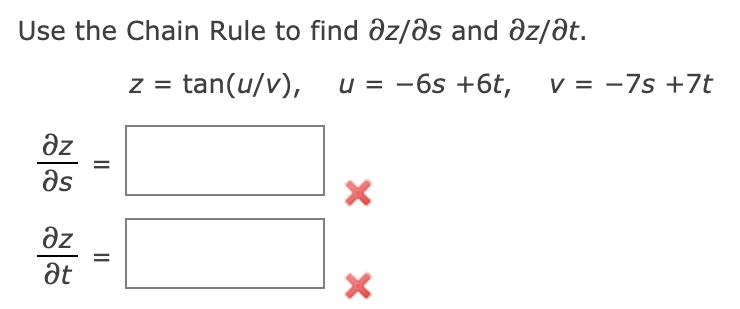 Solved Use the Chain Rule to find ∂z/∂s and ∂z/∂t. | Chegg.com