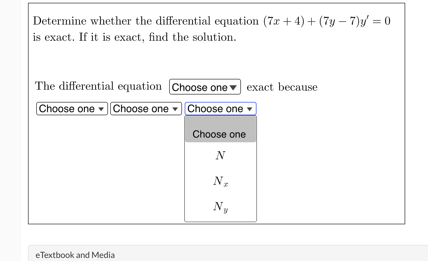 Solved Determine whether the differential equation | Chegg.com