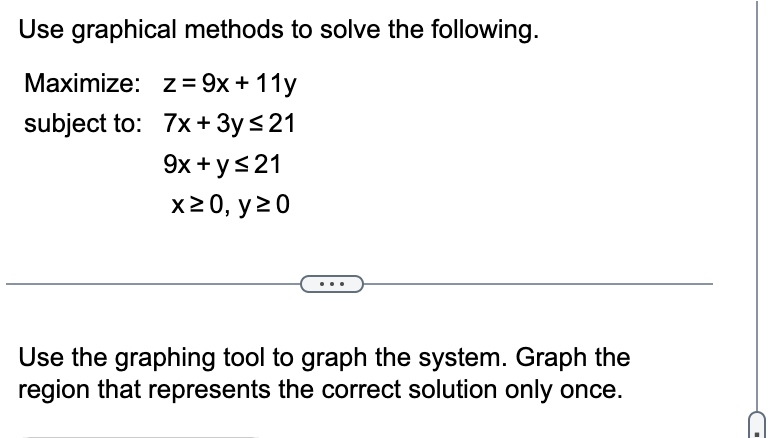 Solved Use graphical methods to ﻿solve the | Chegg.com