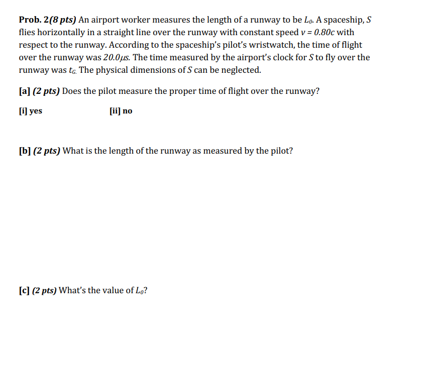 Solved Prob. 2(8 ﻿pts) ﻿An airport worker measures the | Chegg.com