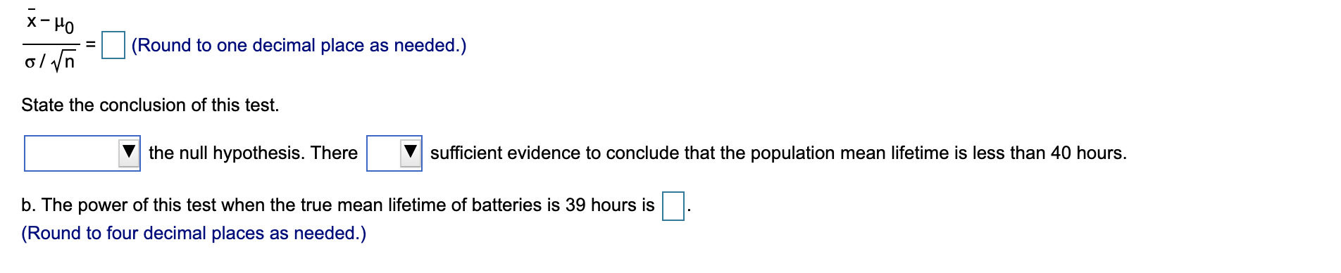 Solved A company that receives shipments of batteries tests | Chegg.com