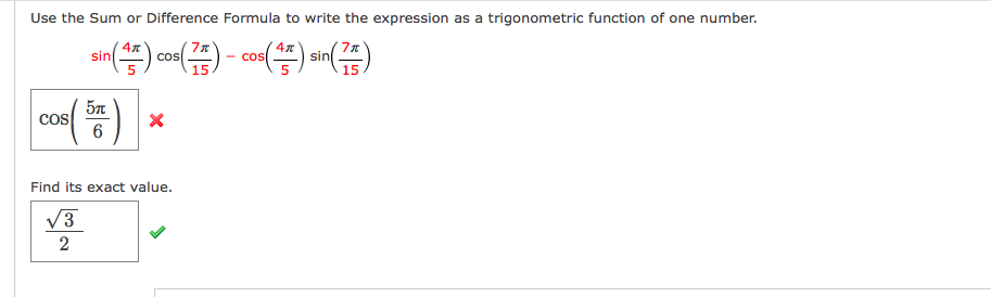 Solved Evaluate the expression under the given conditions. | Chegg.com