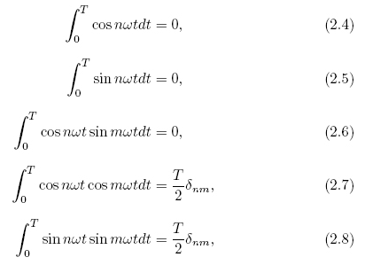 Solved (10) Prove the orthogonality conditions (2.4)-(2.9) | Chegg.com