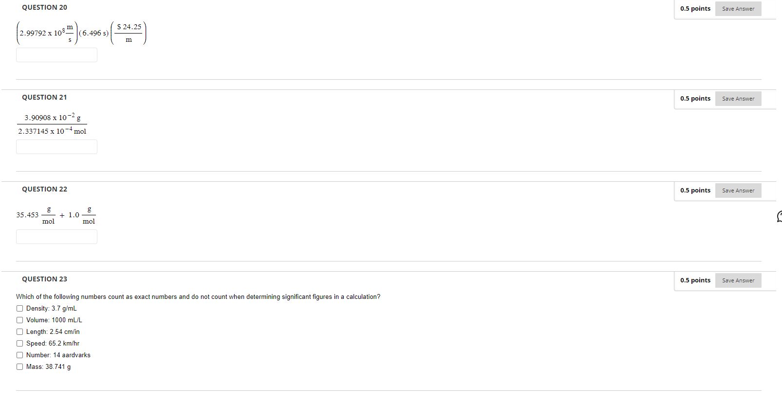 For Questions 17-24, perform the indicated | Chegg.com