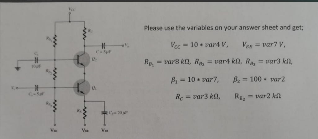 Solved Please use the variables on your answer sheet and | Chegg.com