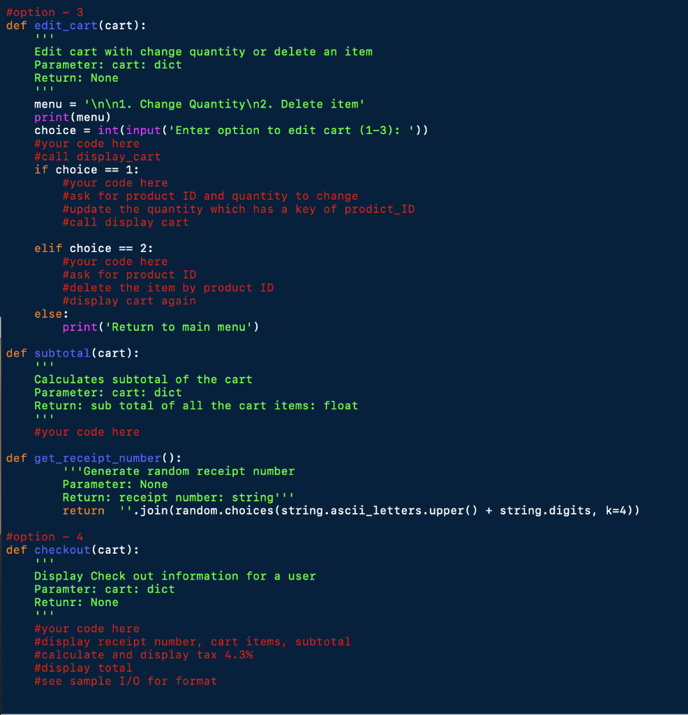 IT109- Instant Cart: Simple Grocery Cart Application | Chegg.com