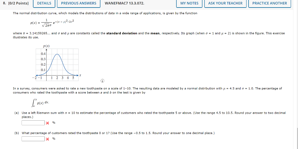 Solved 8. [0/2 Points] DETAILS PREVIOUS ANSWERS WANEFMAC7 | Chegg.com