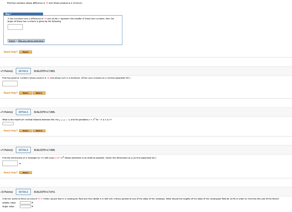 Solved Find two numbers whose difference is 74 and whose | Chegg.com